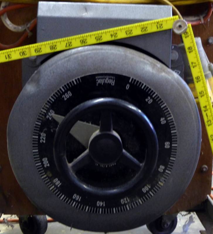 Large electrical voltage controller wheel | Electro Props Hire