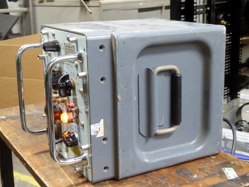 Practical desktop military control box with switches, lamps & meter ...