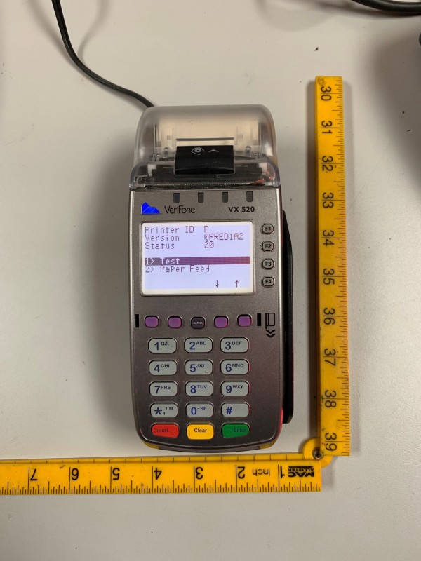 Practical chip and pin PDQ machine (Verifone VX 520) | Electro Props Hire