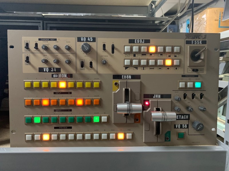 Practical rack mountable vision mixer with T-handles | Electro Props Hire