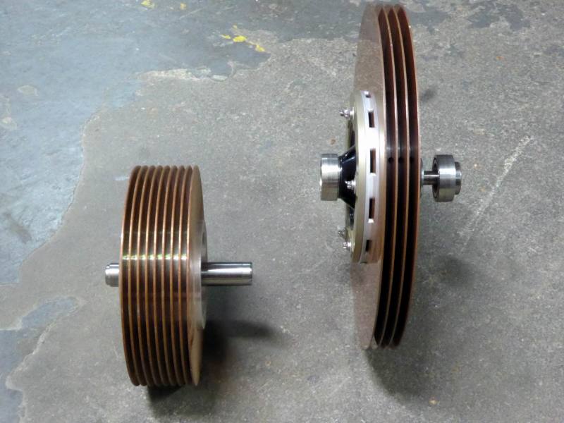 Large, vintage hard disk drive platter assemblies | Electro Props Hire