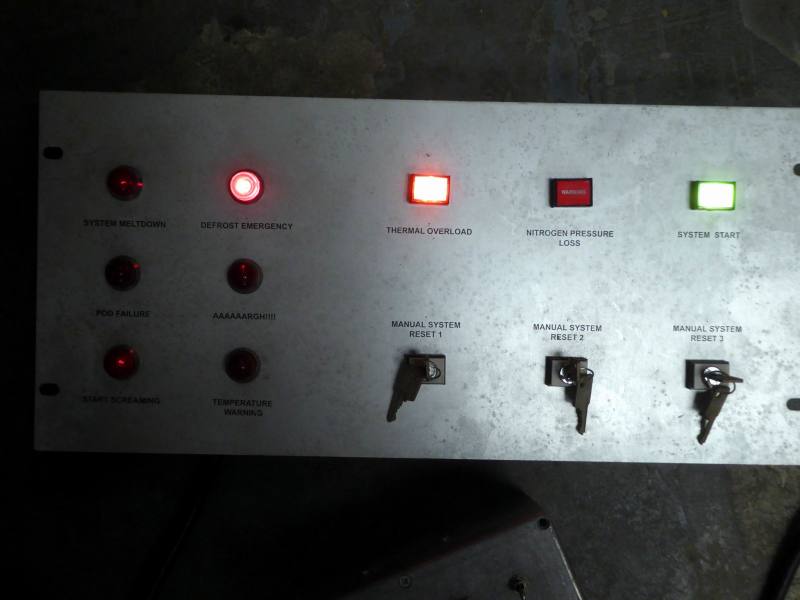 Practical customisable alarm control panel with remote switchable red ...