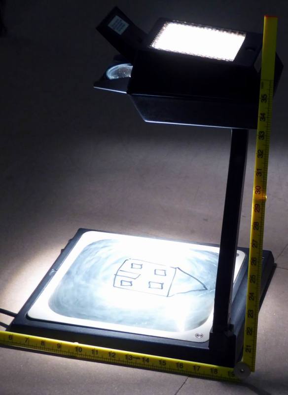 Low profile overhead projector from the 1980s - 1990s | Electro Props Hire