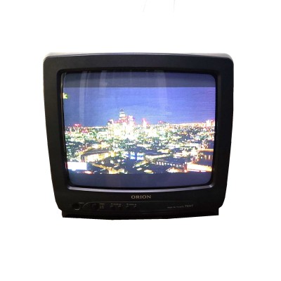 Practical, very portable, black & white 4" CRT TV | Electro Props Hire