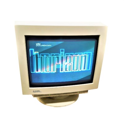 1990's Beige Desktop 15" Computer CRT Monitor | Electro Props Hire