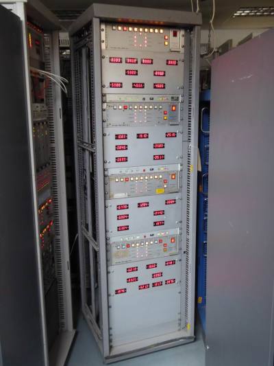 Practical Navy Style Server With Digit Displays In Blue Racking ...