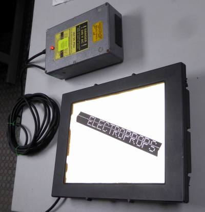 table top light box with magnifying viewer | Electro Props Hire