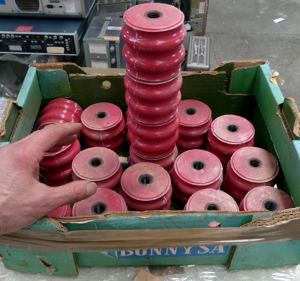 High voltage ribbed electrical insulators | Electro Props Hire