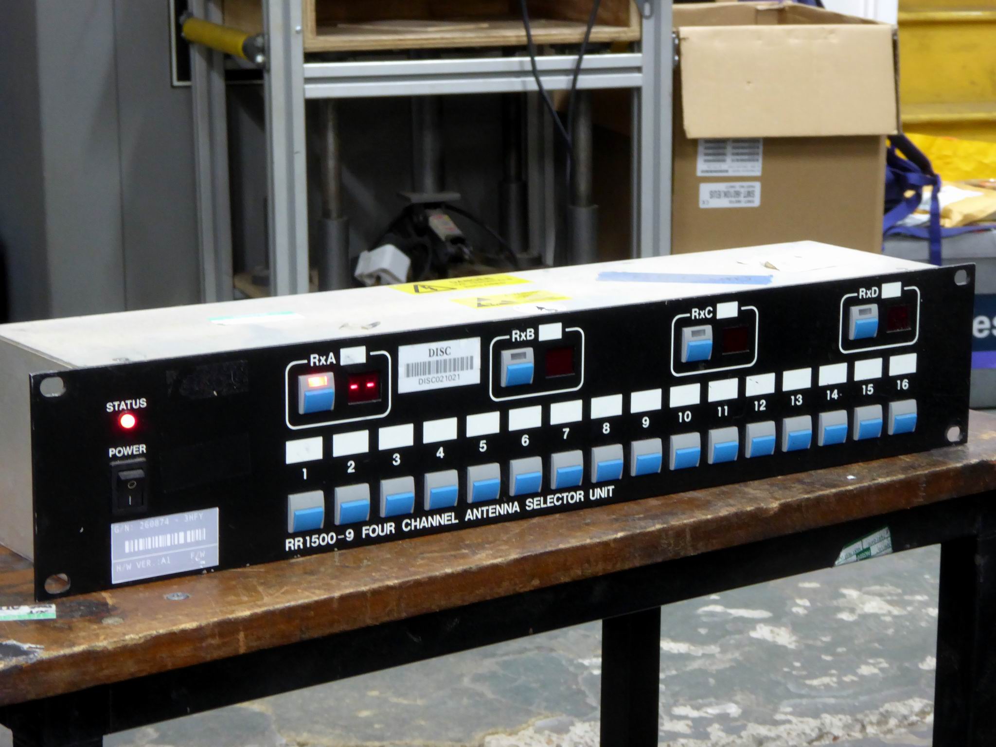 Practical Raven Research antenna control panel with red LEDs & digital ...