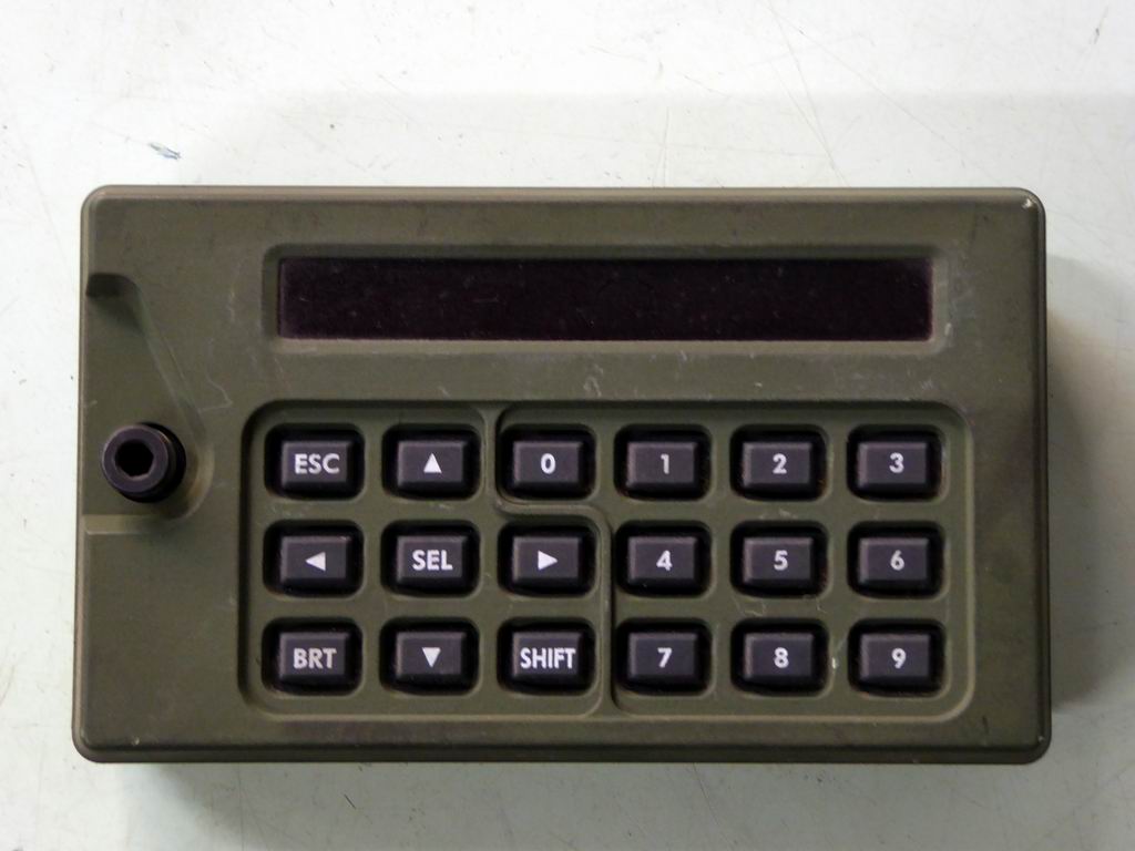 Keypads & display in drab military olive khaki colour | Electro Props Hire