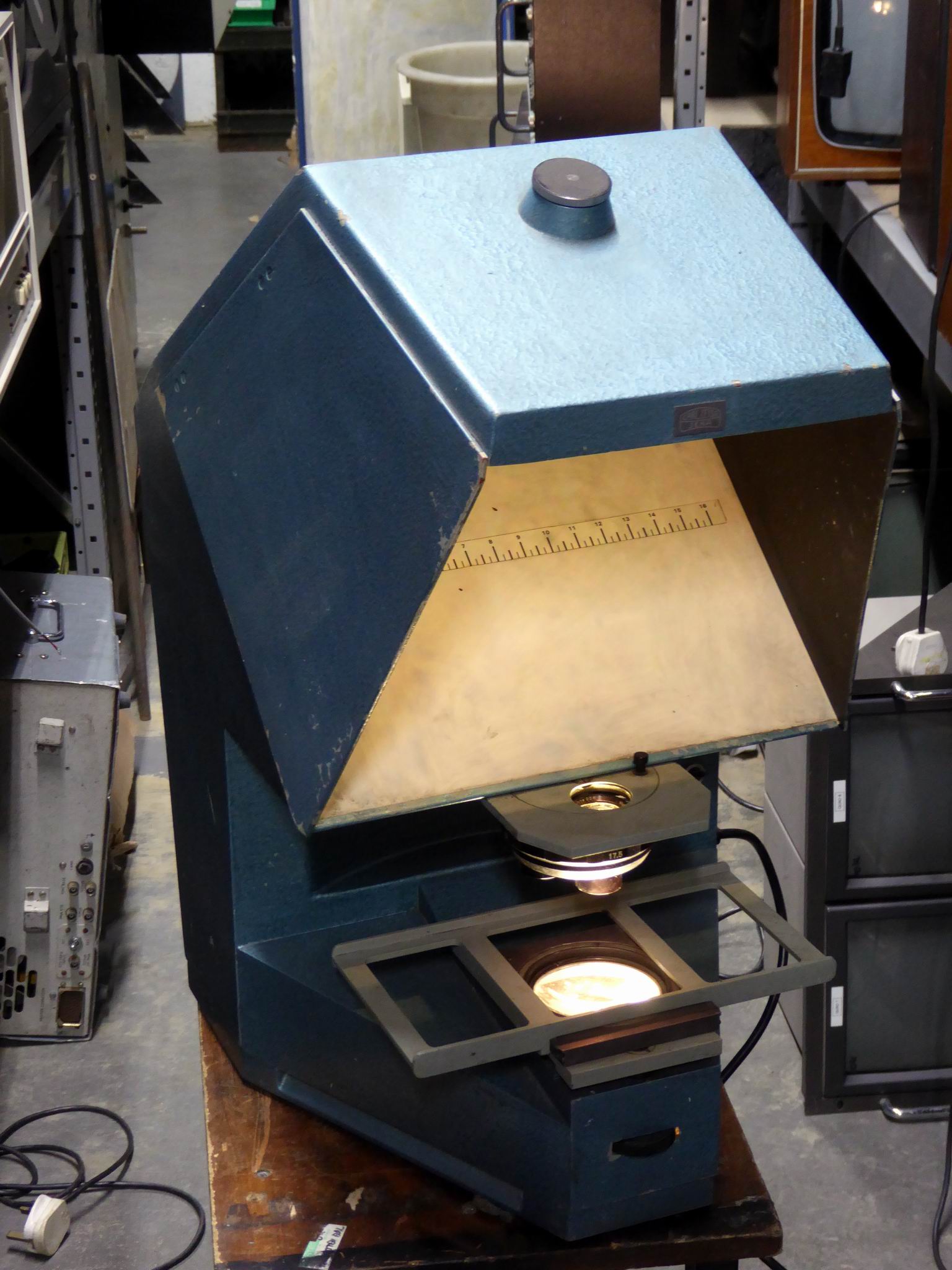 Oddball scientific magnifying viewing device | Electro Props Hire