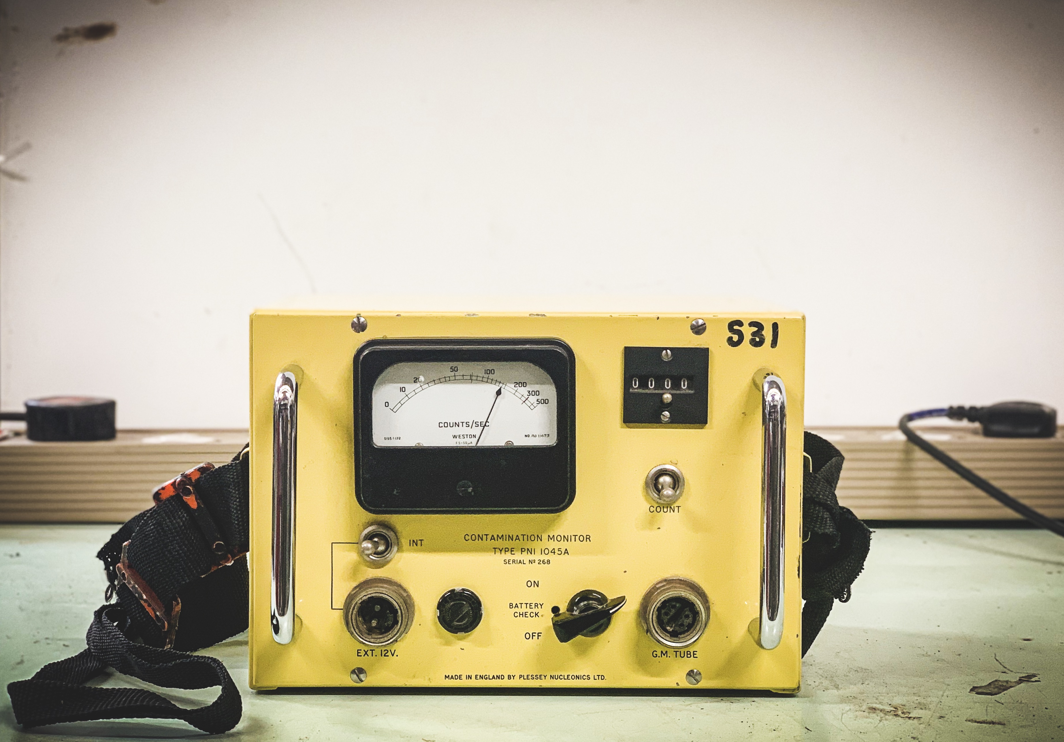 Yellow Practical (Contamination Monitor) with interactive knob ...