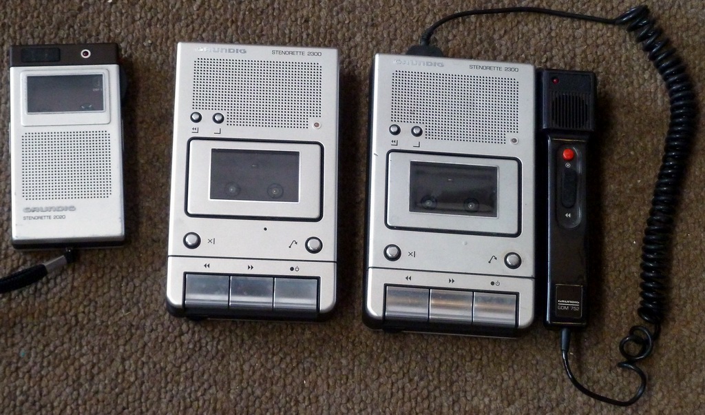 Dictaphones from the 1980s/1990s (priced individually) | Electro Props Hire