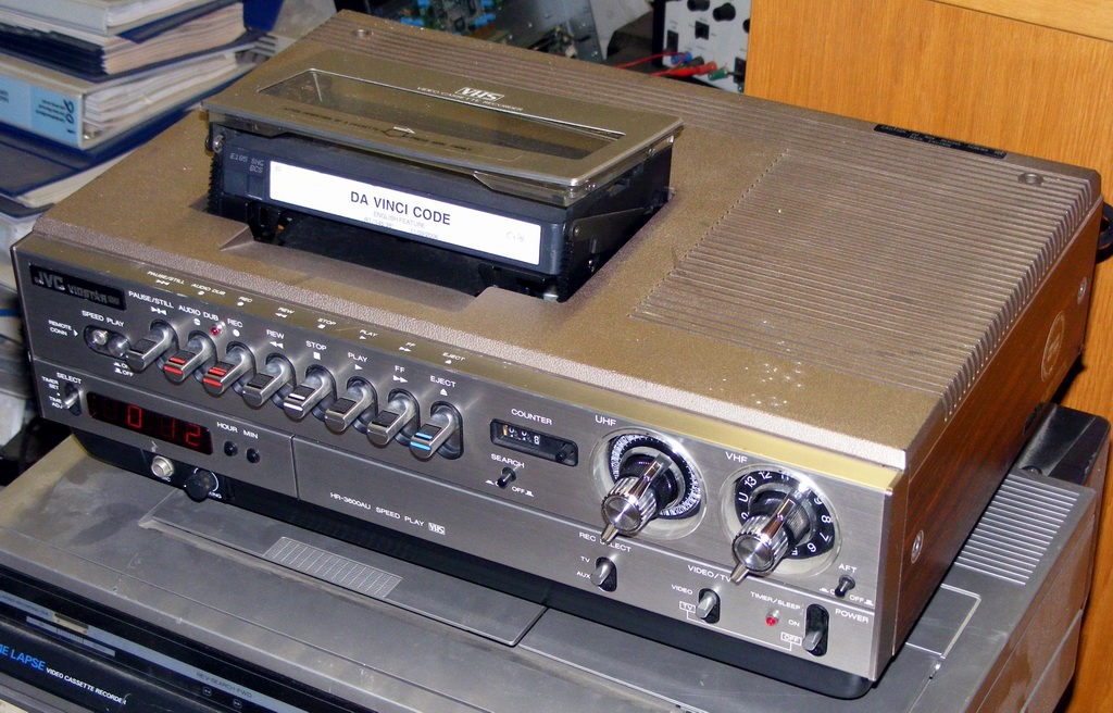 Period VHS VCR/Video Cassette Recorder with piano type controls ...