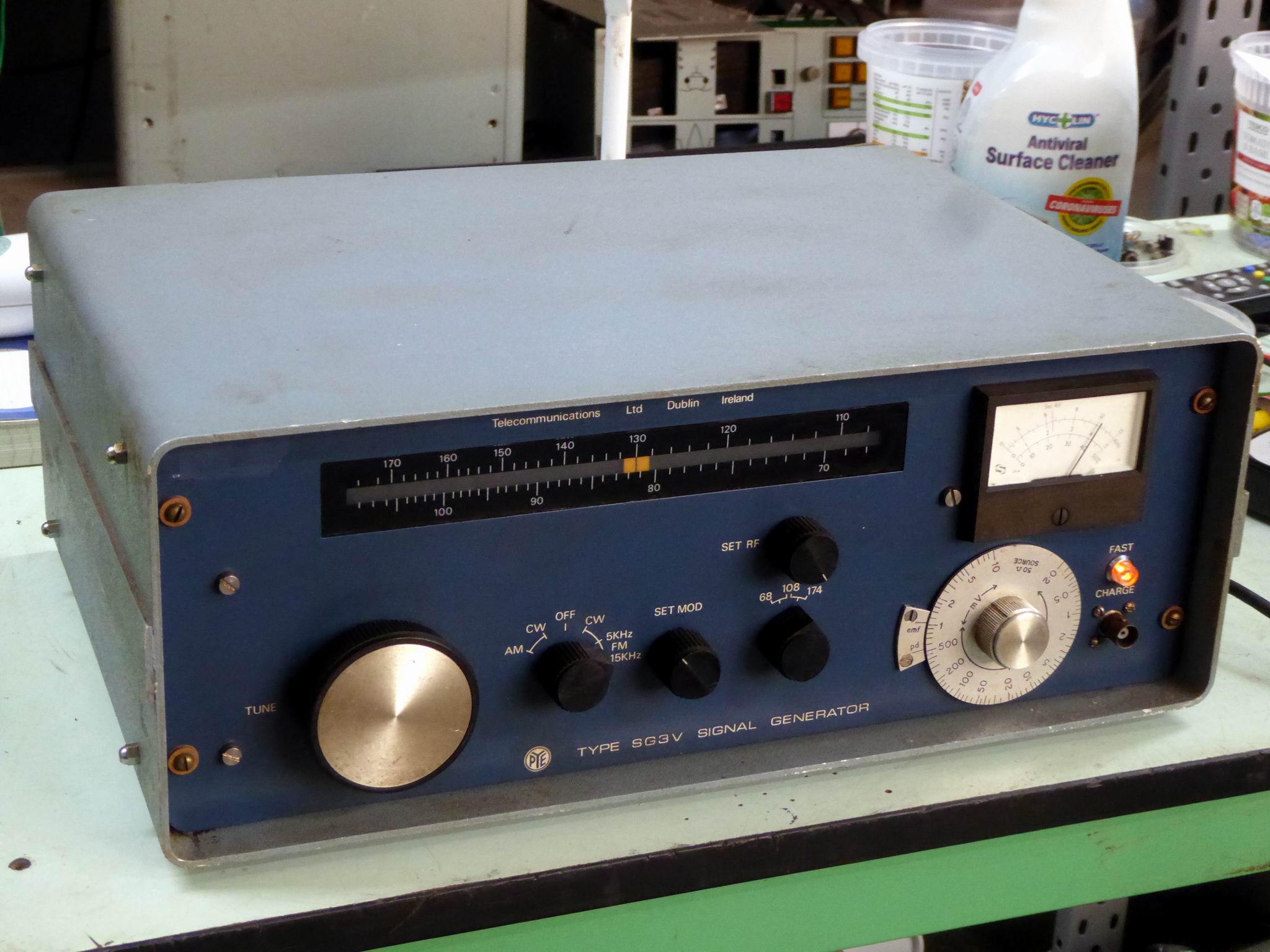 Practical desktop "marine radio"/signal generator | Electro Props Hire