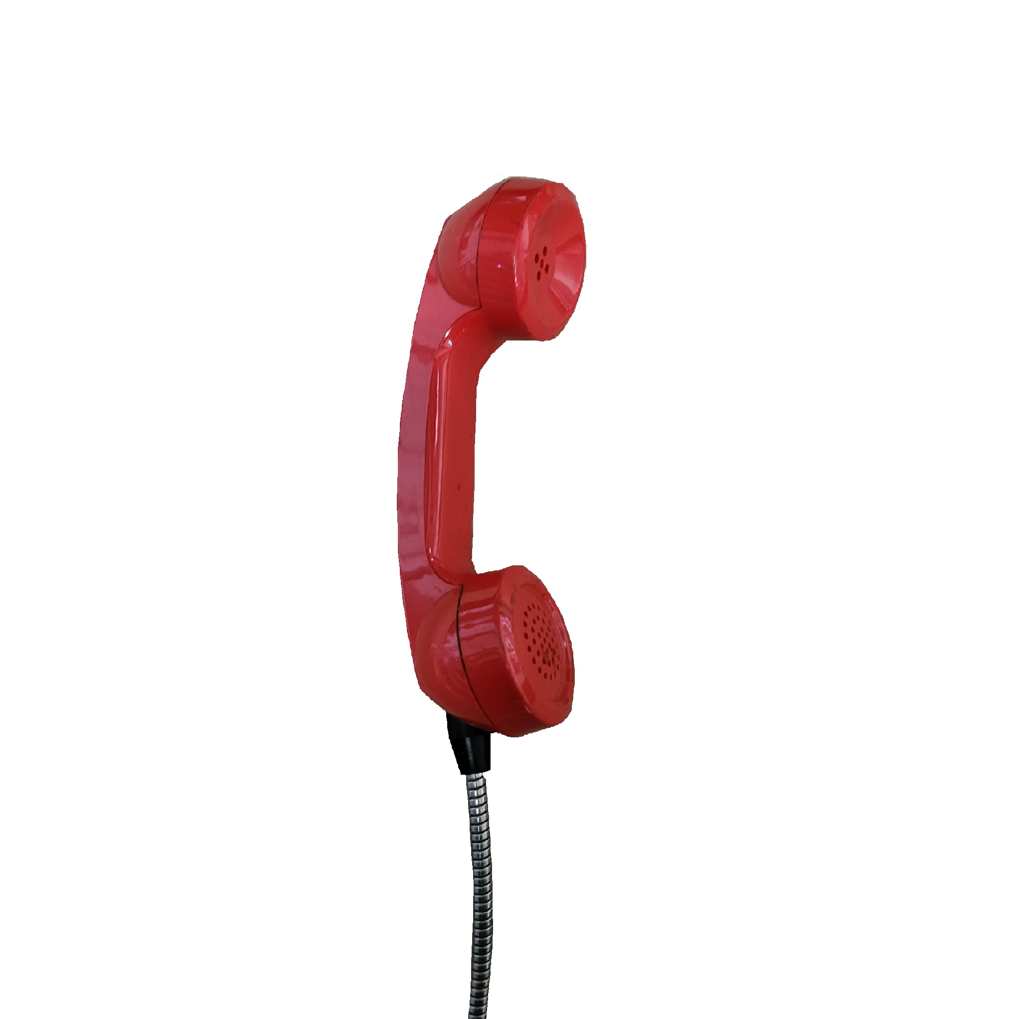 Red Linesman Phone With Flexi Cord | Electro Props Hire
