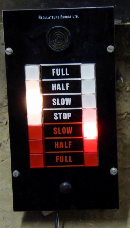 Practical speed control panel with latching illuminated buttons ...