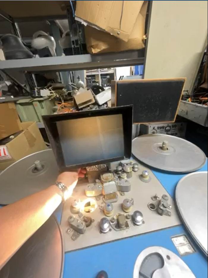 Practical Steenbeck 16mm film editing table | Electro Props Hire