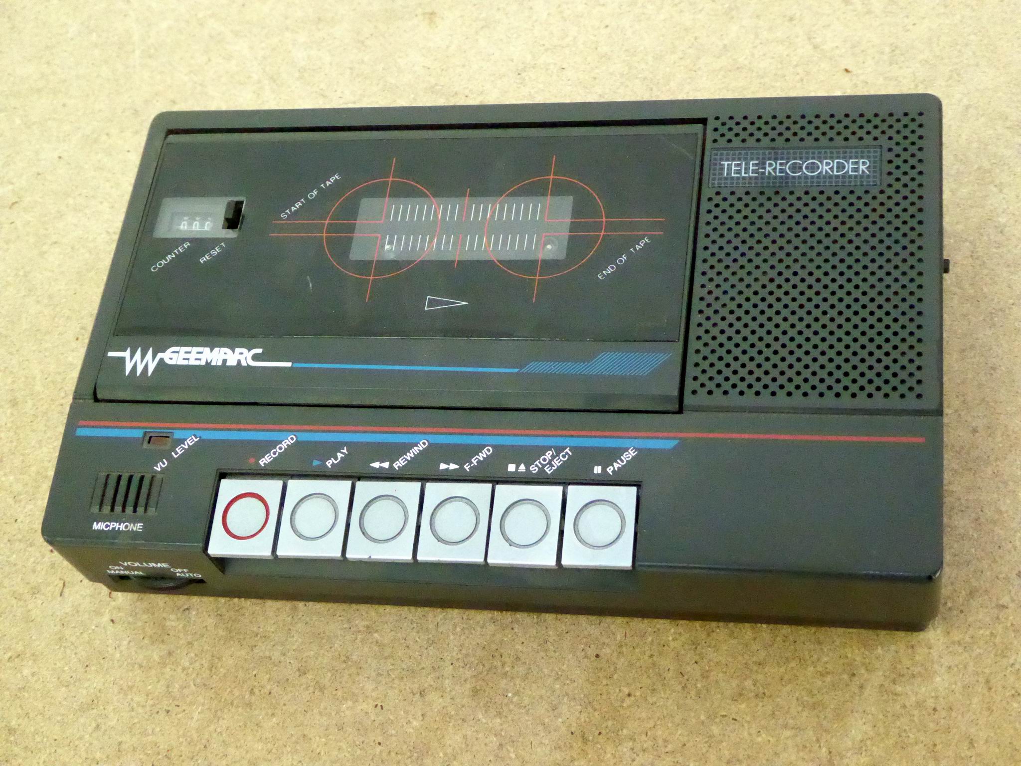 Practical 1990s Cassette tape recorder with stylish graphics | Electro ...