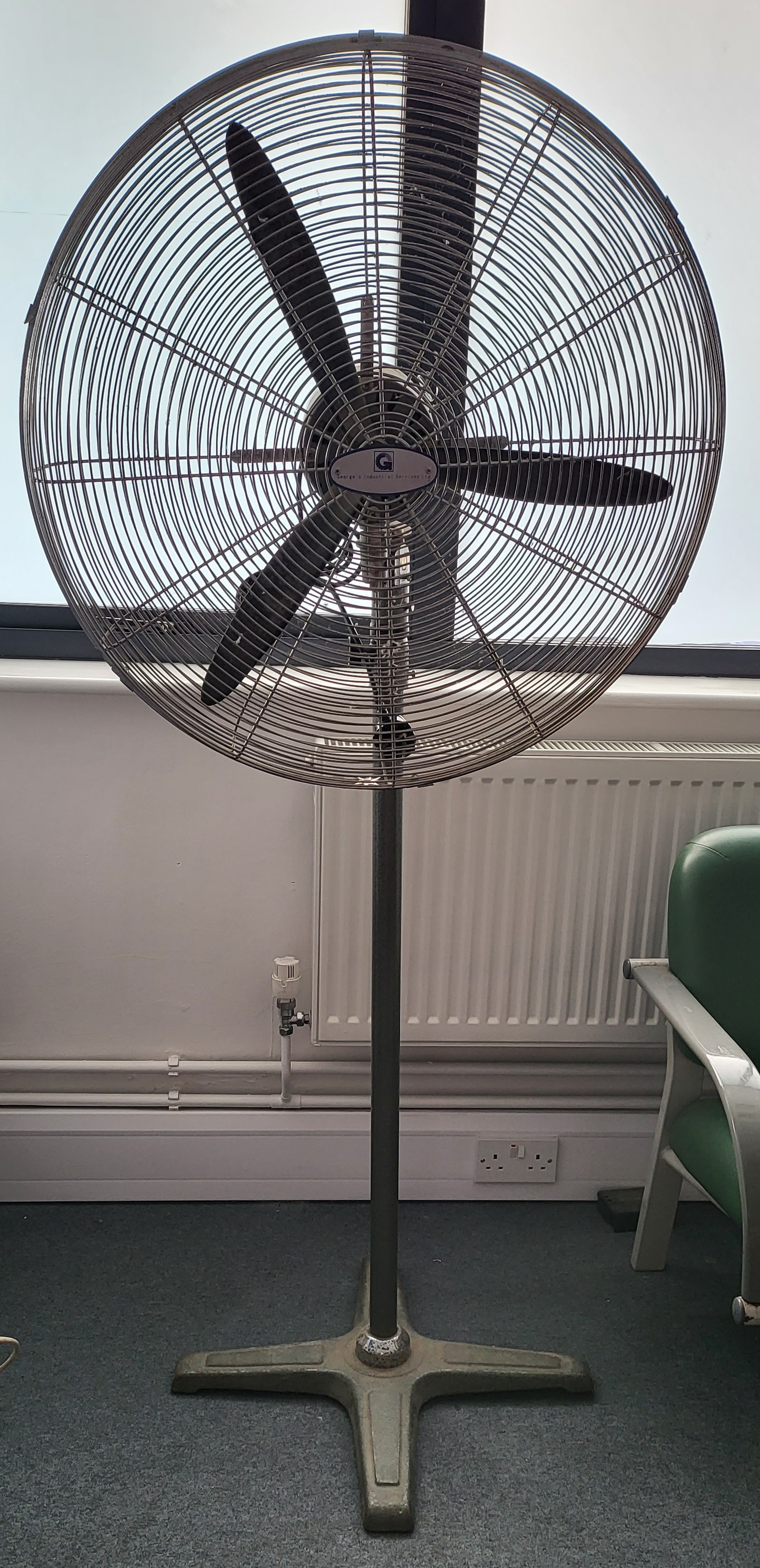 Period Industrial Floor Standing Fan | Electro Props Hire