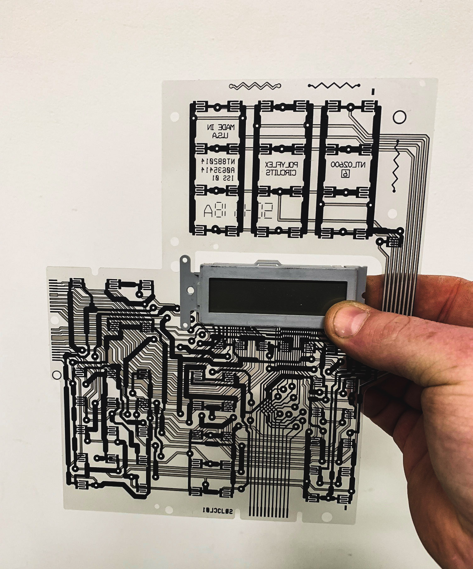 Transparent printed circuit acetate | Electro Props Hire