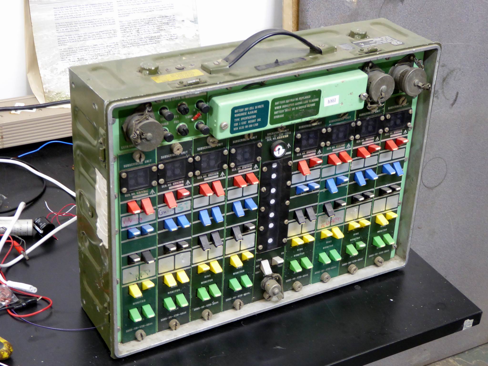 Military field telephone exchange/switchboard | Electro Props Hire
