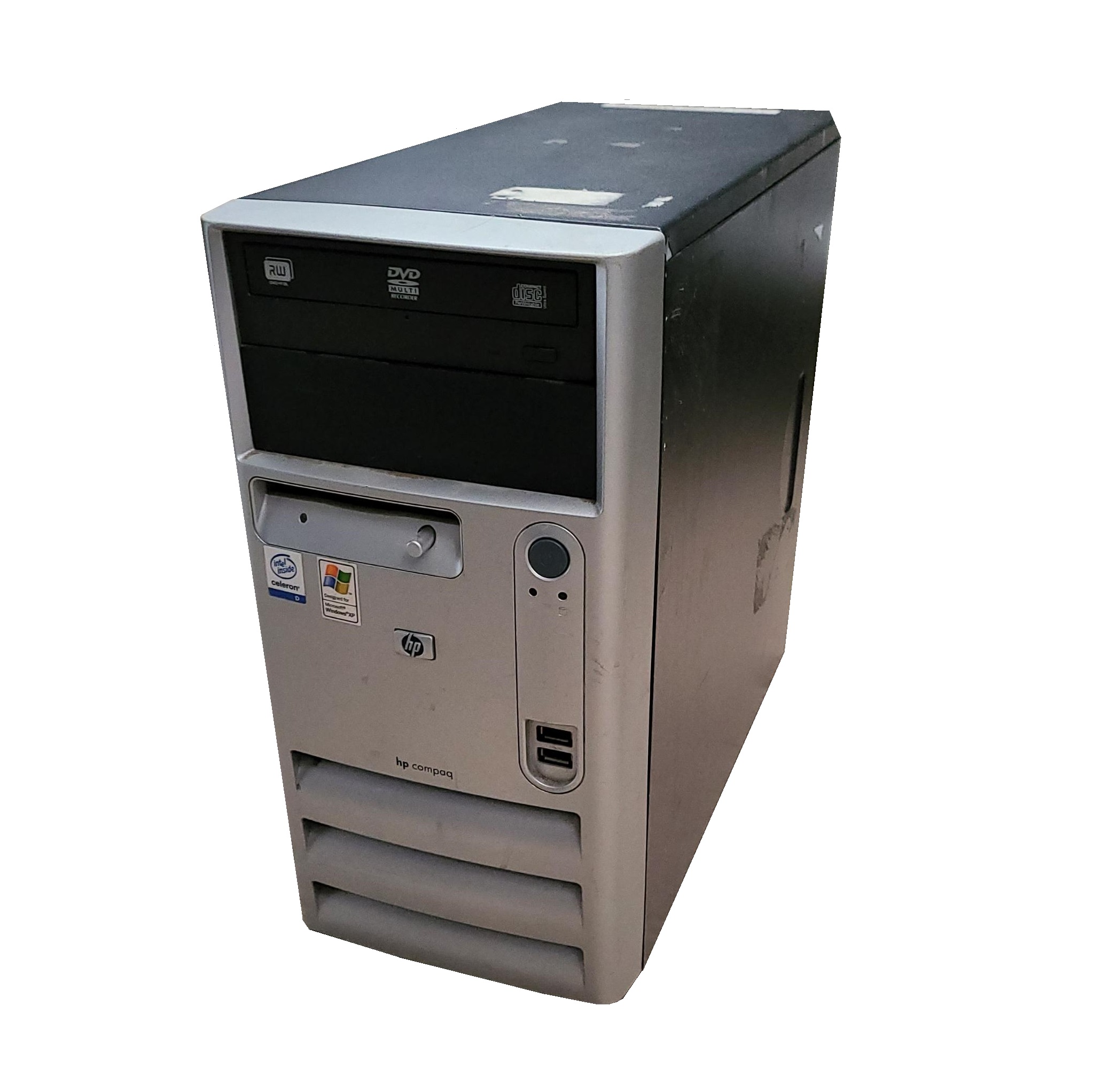 Black & Silver HP Computer Tower | Electro Props Hire