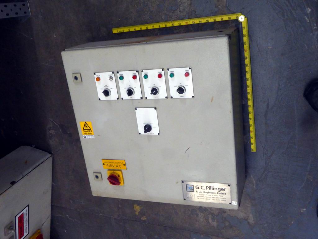 Power electrical control box with rotary switches & indicator lamps ...
