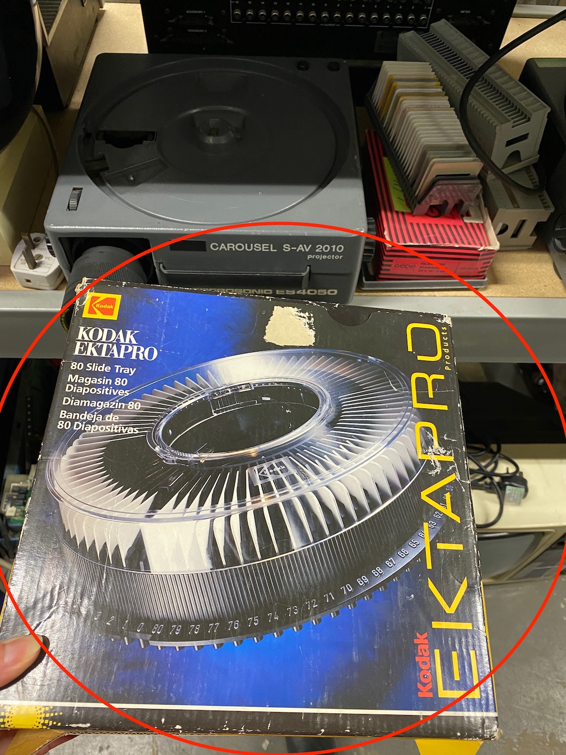 Ektapro rotary slide carousel | Electro Props Hire