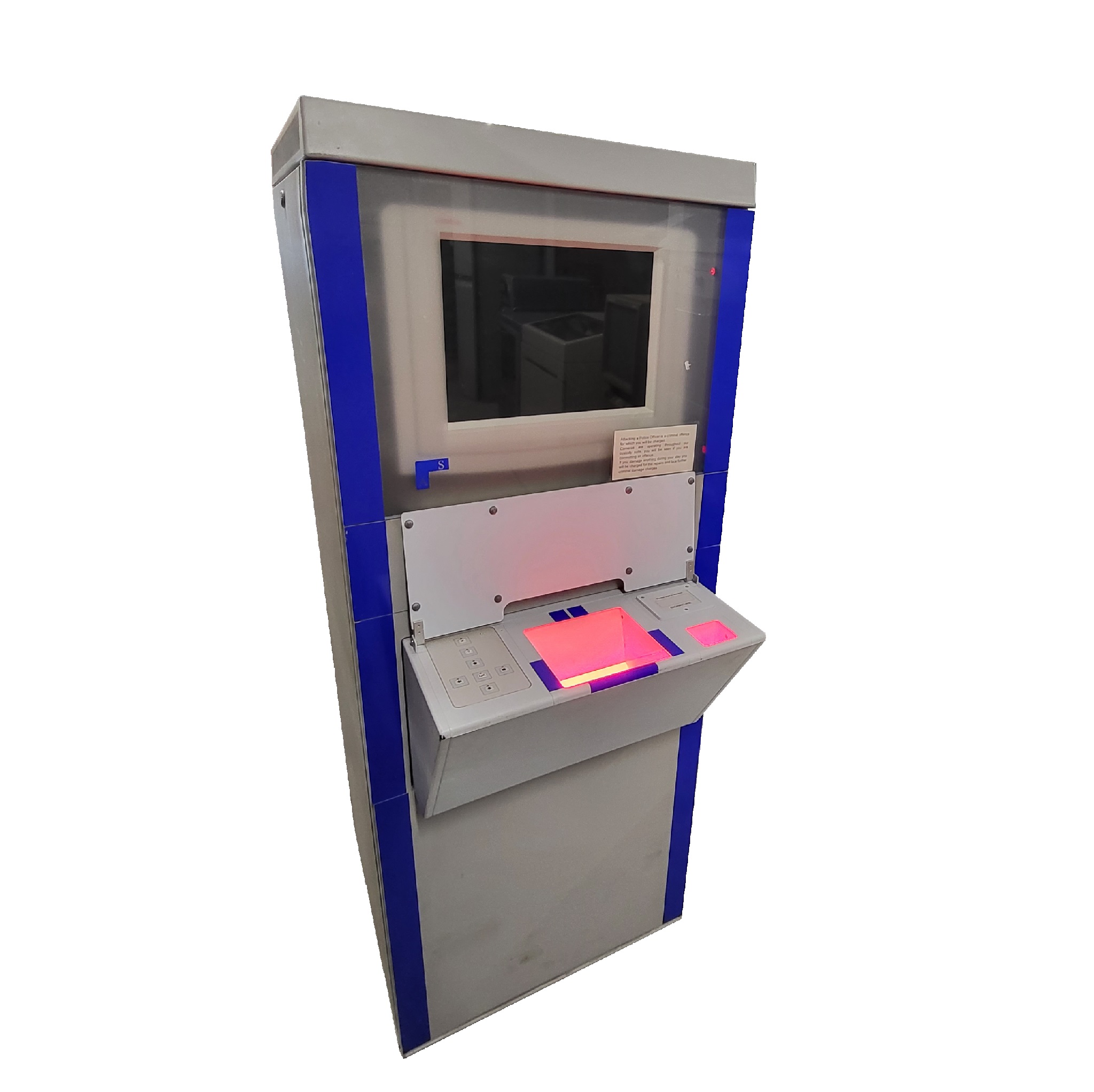 Police station practical fingerprint system | Electro Props Hire