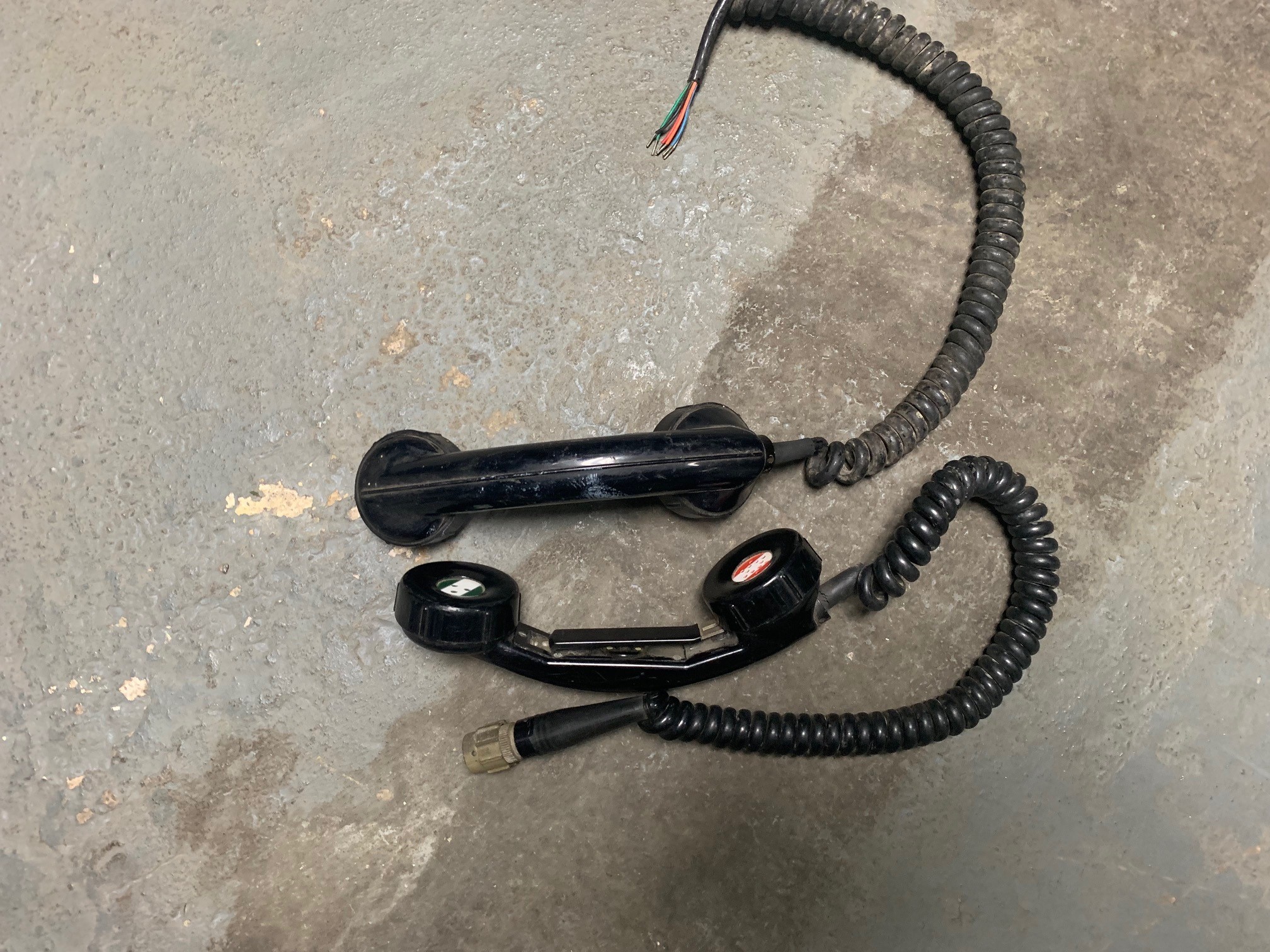 Military PTT telephone handsets | Electro Props Hire