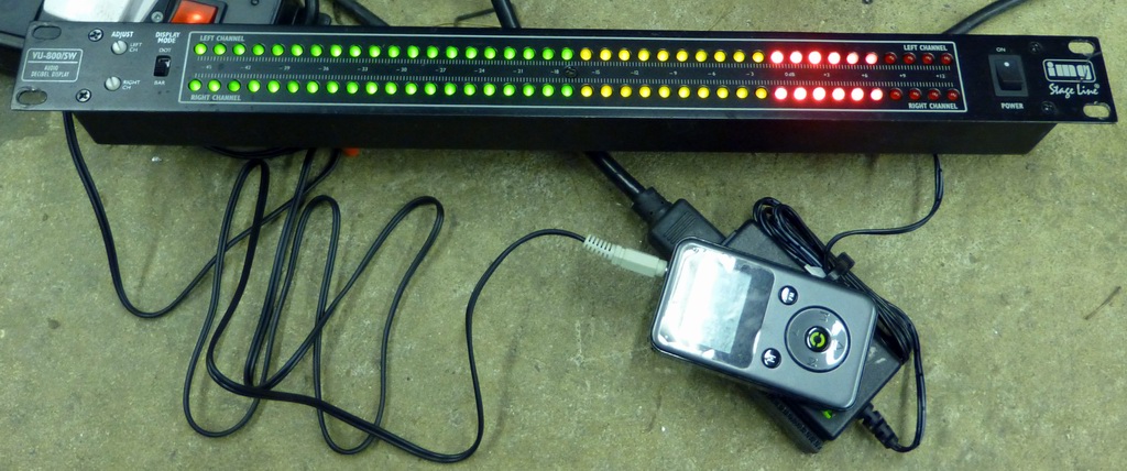 Practical rack mount bargraph level meter | Electro Props Hire