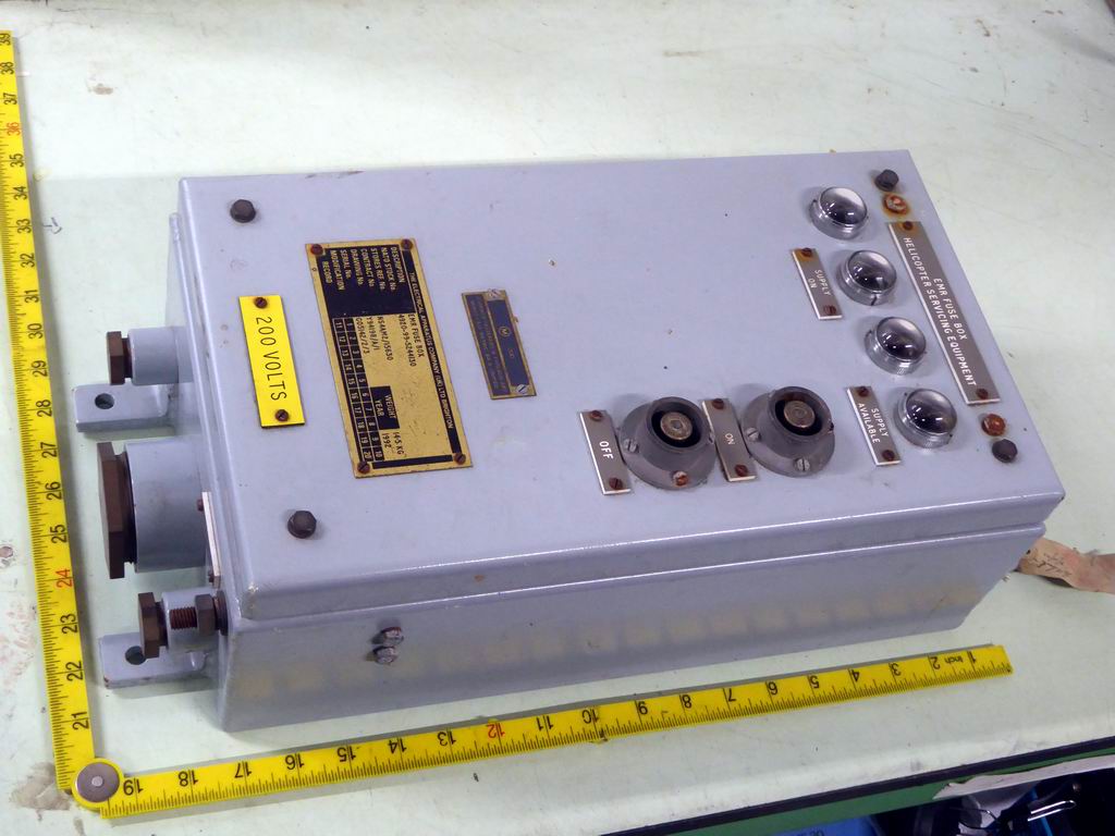 Heavy duty navy helicopter service electrical box | Electro Props Hire