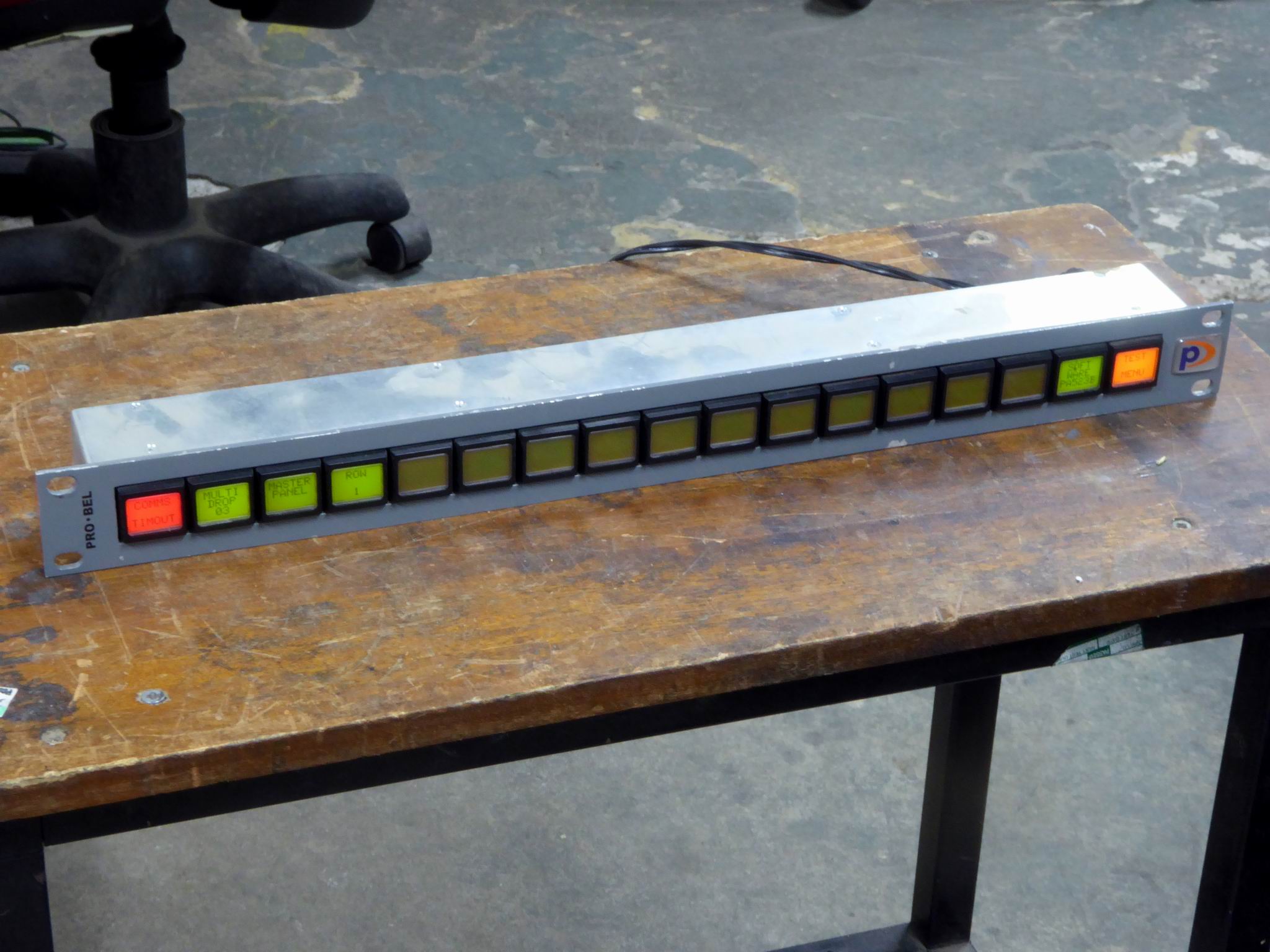 Practical control panel with backlit coloured smart buttons | Electro ...