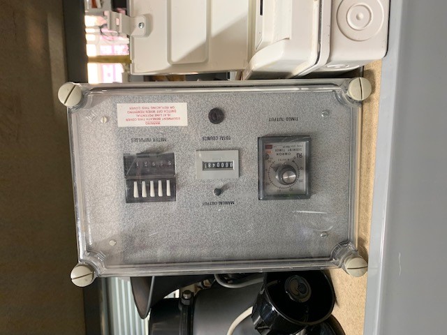 Hammerite finished electrical wall box with transparent cover | Electro ...