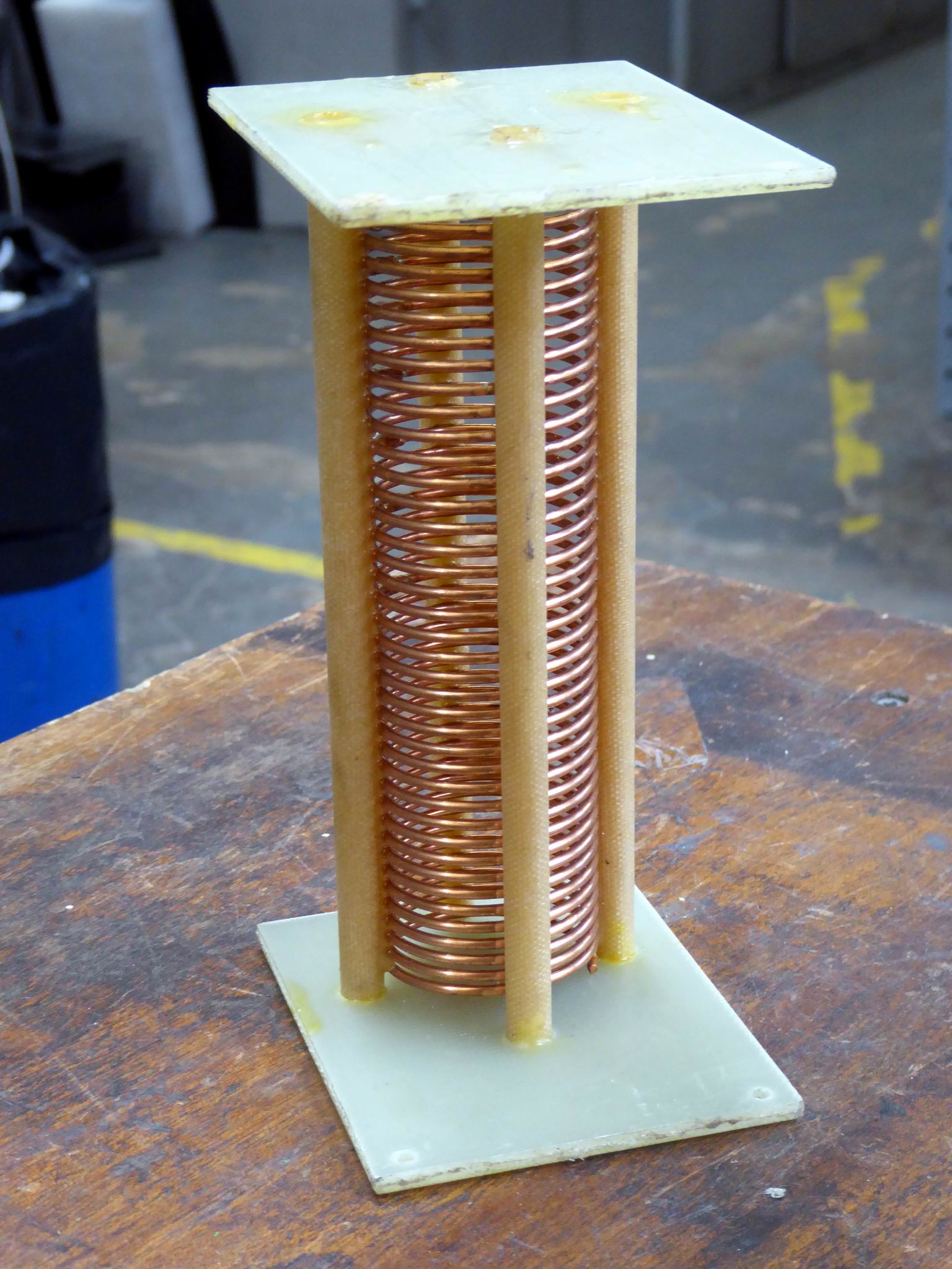 Neatly wound bright copper coil | Electro Props Hire