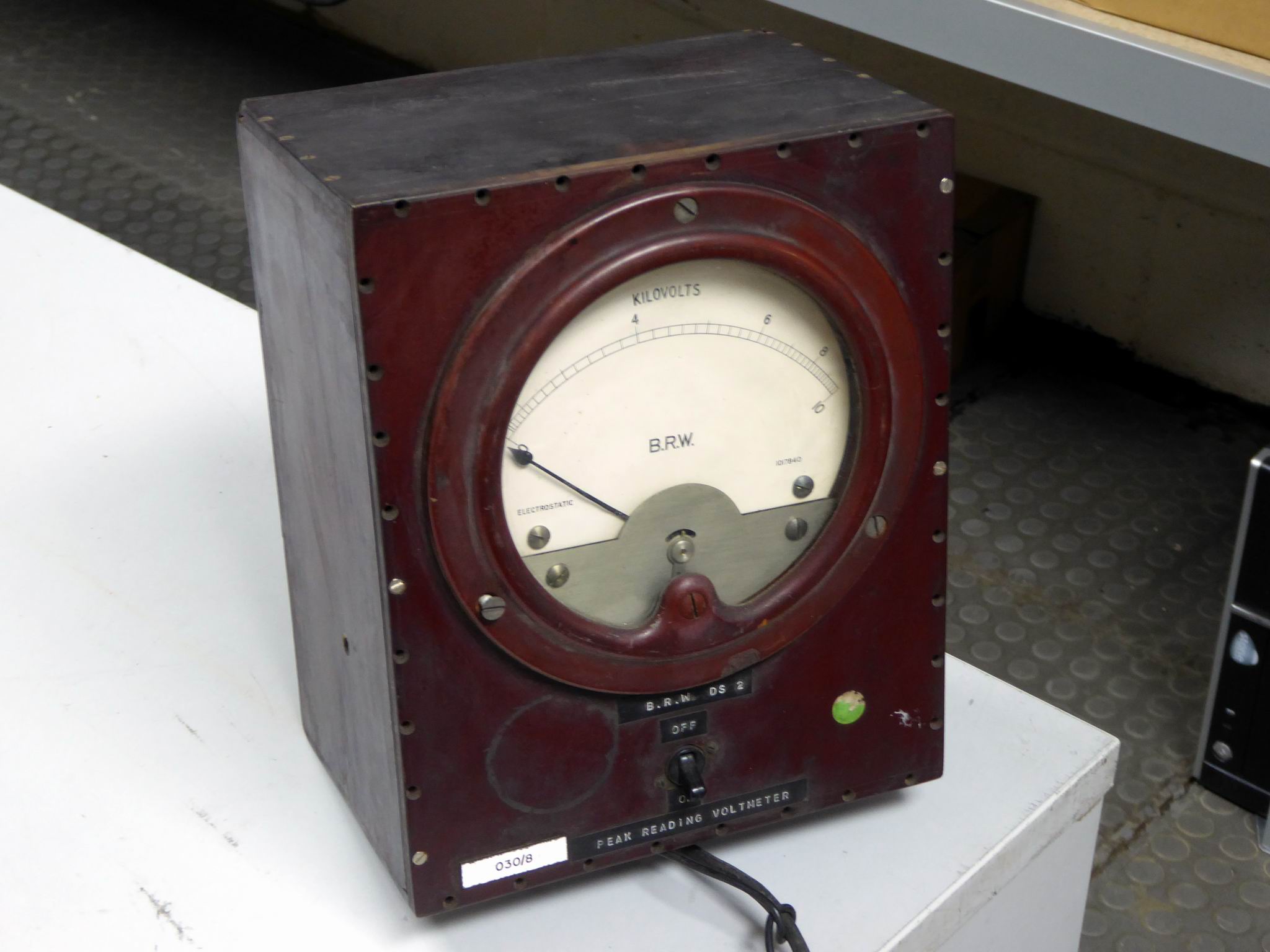 Period brown BAKELITE - high voltage electrical meter | Electro Props Hire