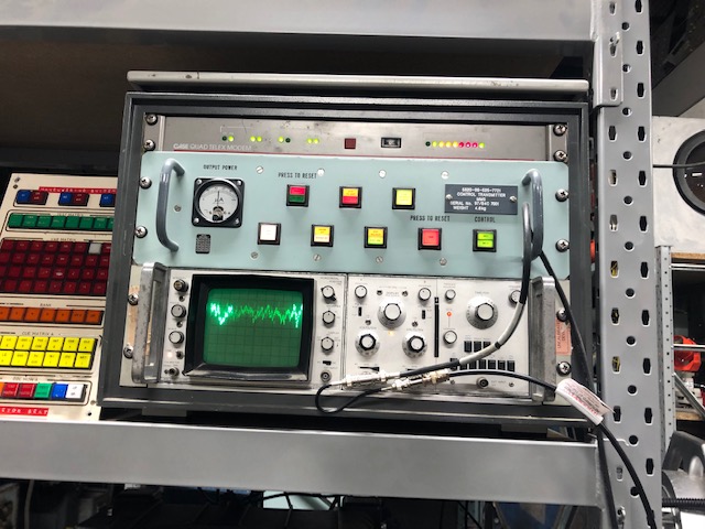 Desktop cab with Practical oscilloscope | Electro Props Hire