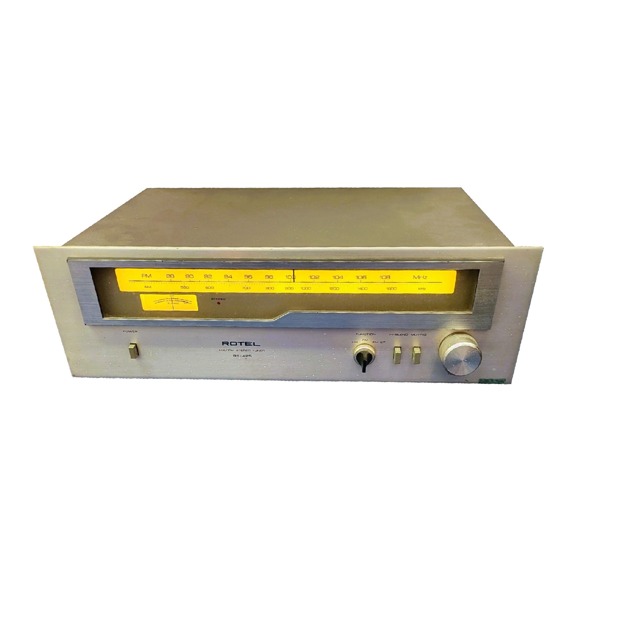 Aluminium fronted stereo hi-fi tuner with linear tuning scale | Electro ...