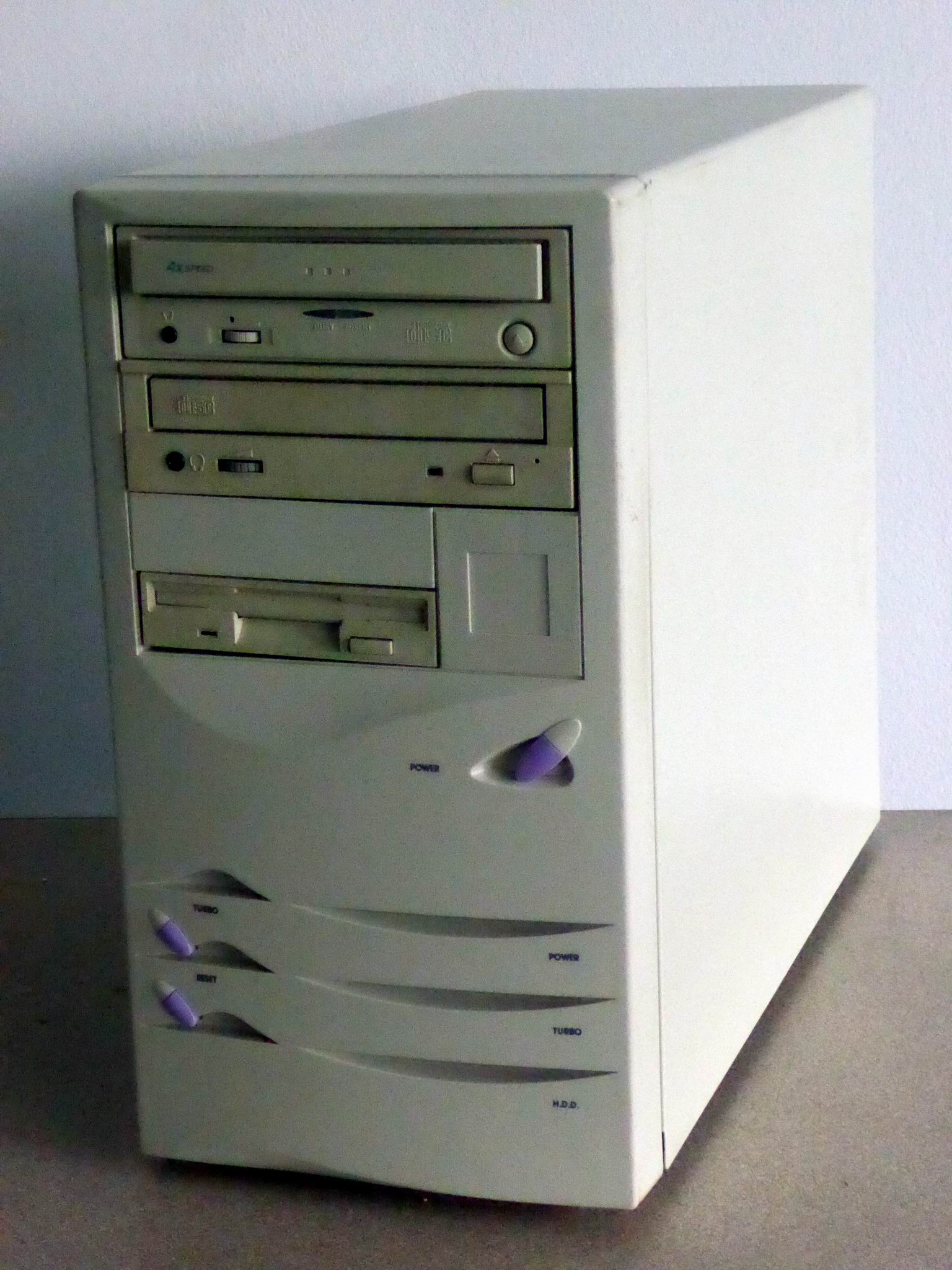 1990s beige mini tower PC | Electro Props Hire