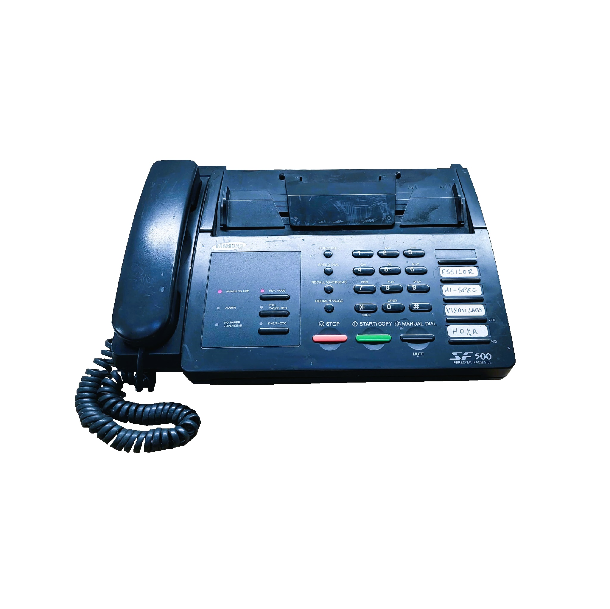 Compact office/home black fax machine | Electro Props Hire