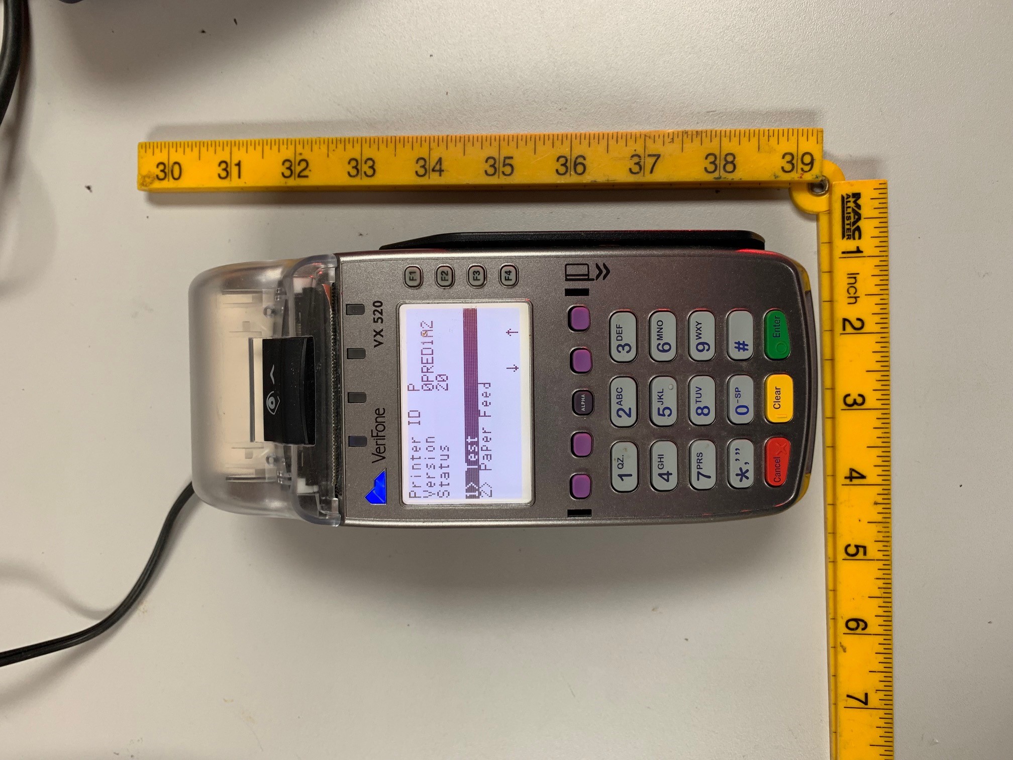 Practical chip and pin PDQ machine (Verifone VX 520) | Electro Props Hire