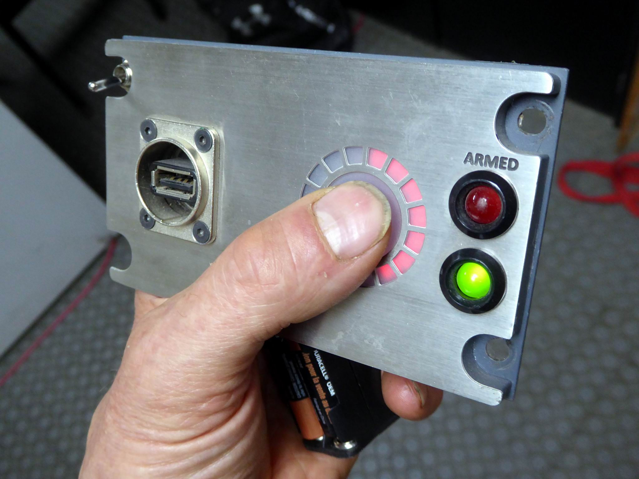 Practical animated touch security access panel with red, green ...