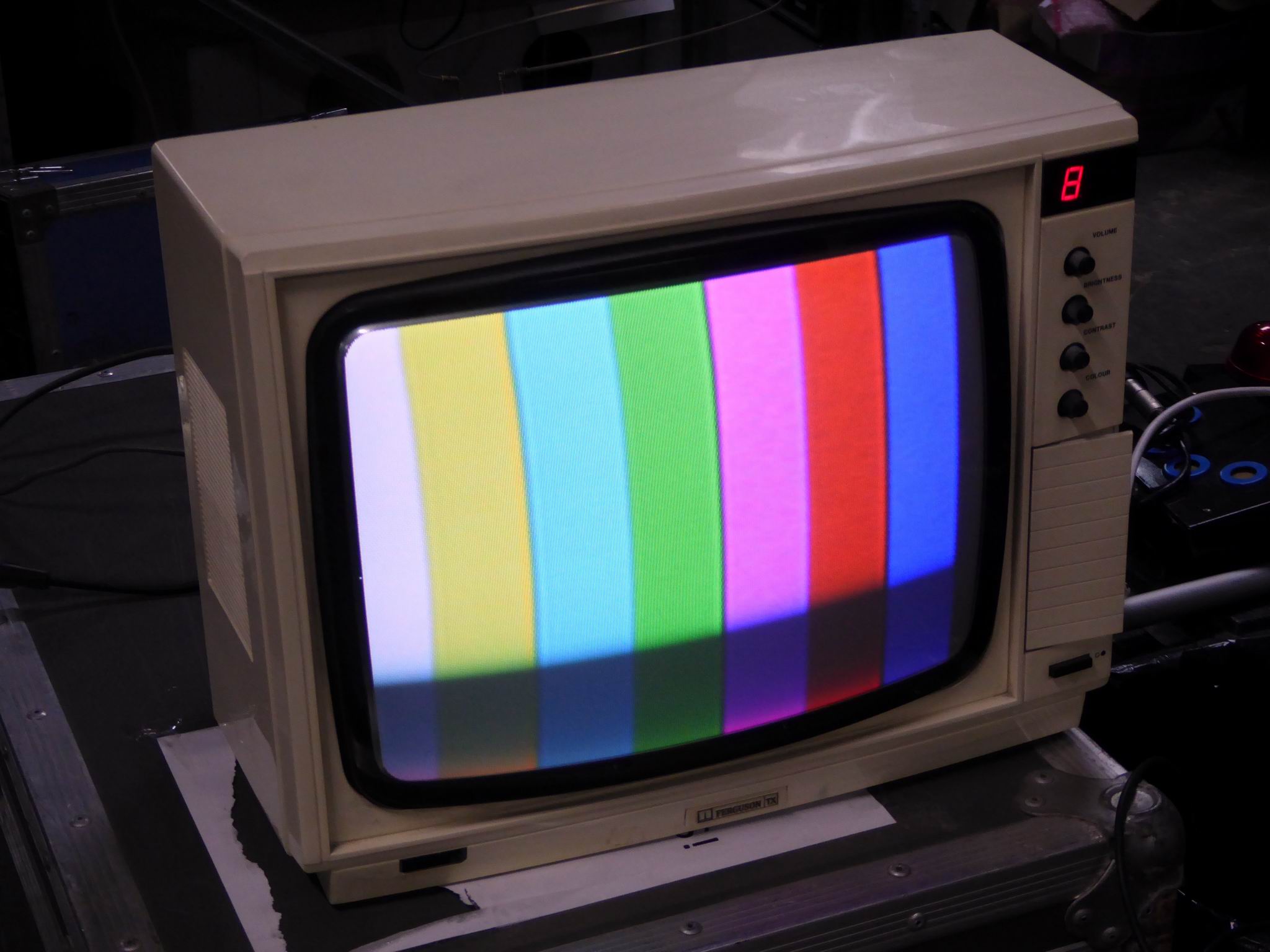 Practical 1980s/90s 14.5" Ferguson 37141 colour CRT TV | Electro Props Hire