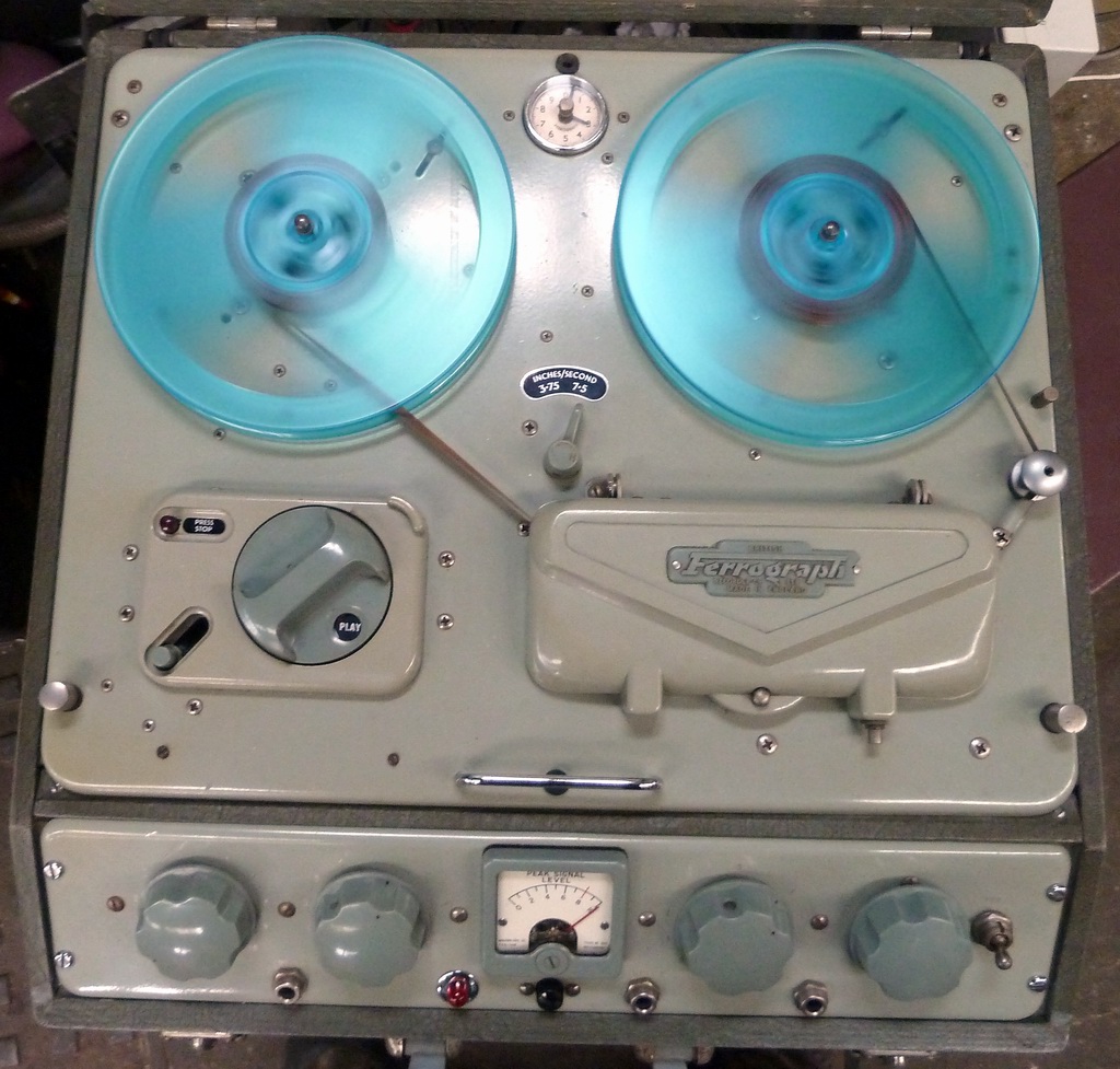 Period Ferrograph reel to reel tape recorder. | Electro Props Hire