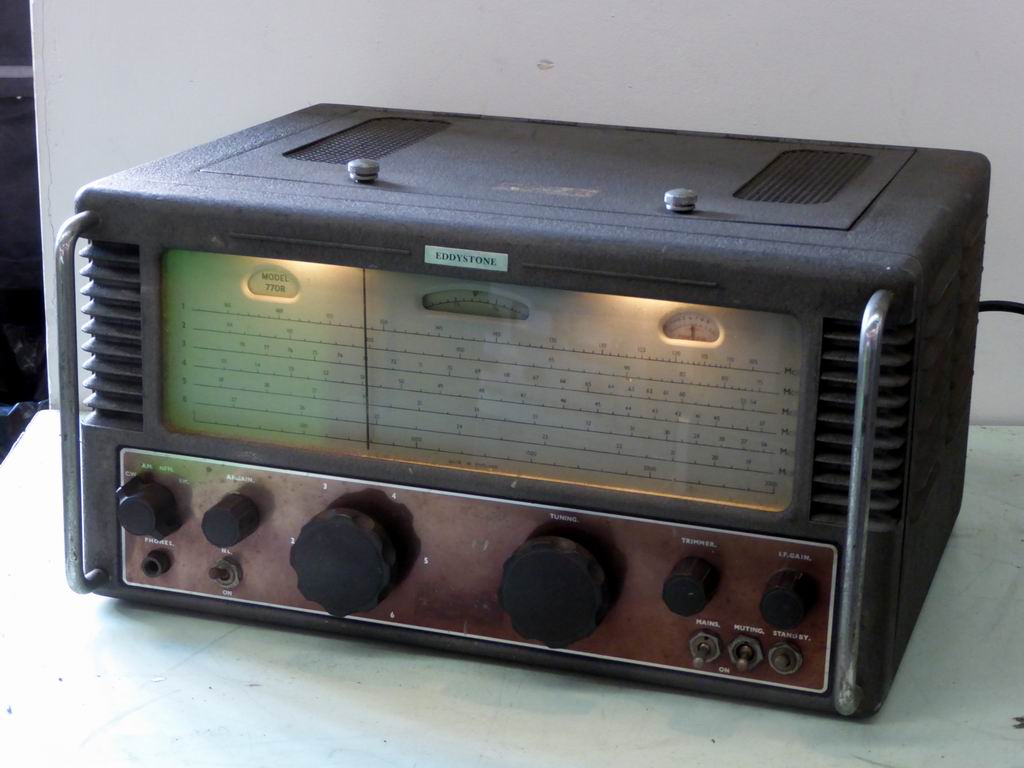 Practical 1950s era Eddystone 770R short wave & VHF radio receiver ...