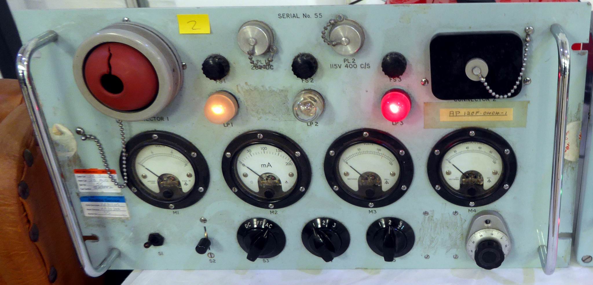 Practical rack mounting admiralty blue navy panel with lamps & 4 x ...