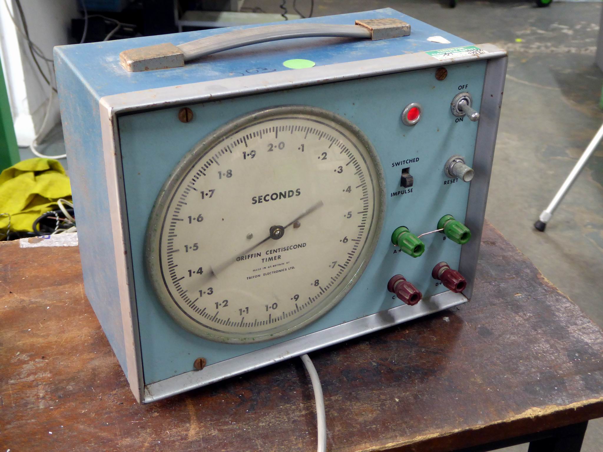 Laboratory analogue seconds timer | Electro Props Hire