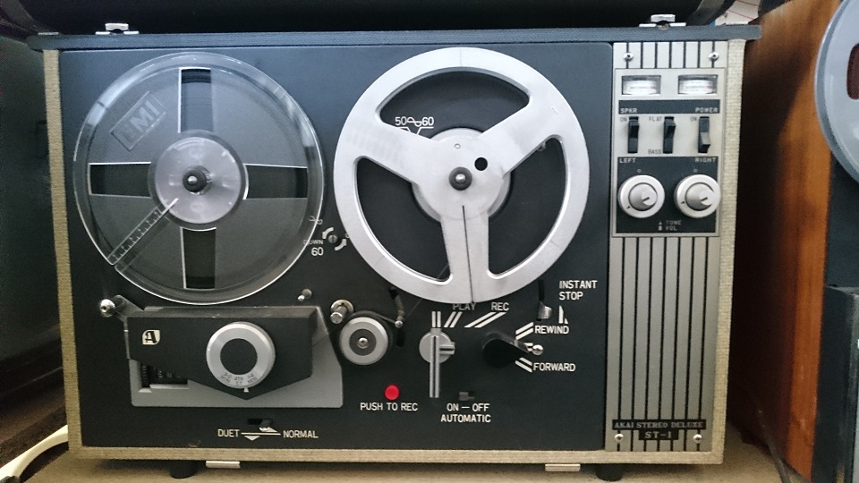 Practical 1950s-1960s Akai reel to reel tape recorder | Electro Props Hire