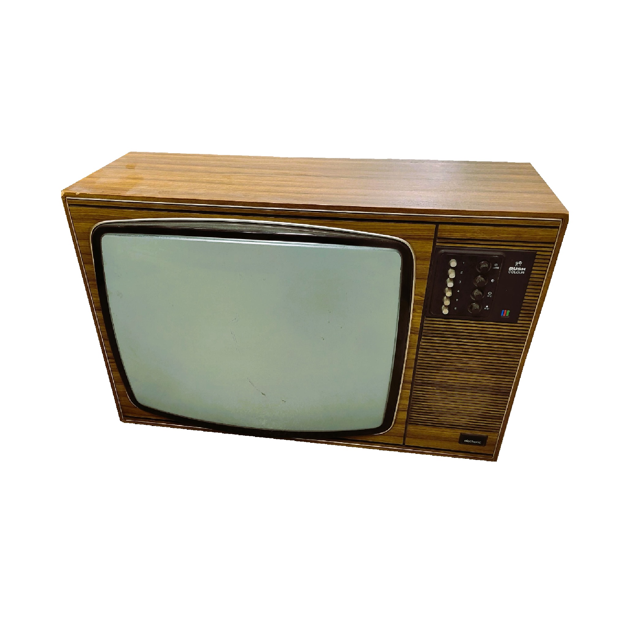 Non Practical 1978 Wooden Bush Television | Electro Props Hire